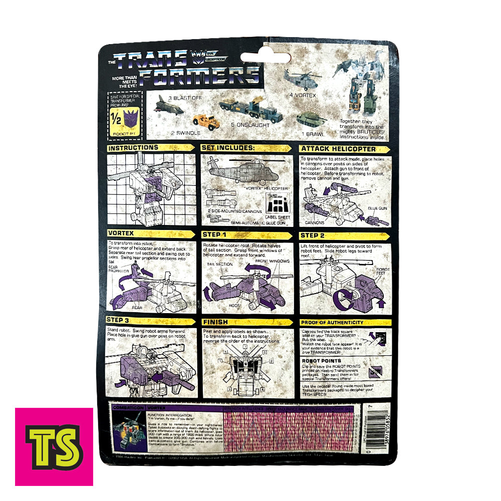 G1 Vortex (Bruticus Combiner), Transformers by Hasbro 1986 | ToySack ...