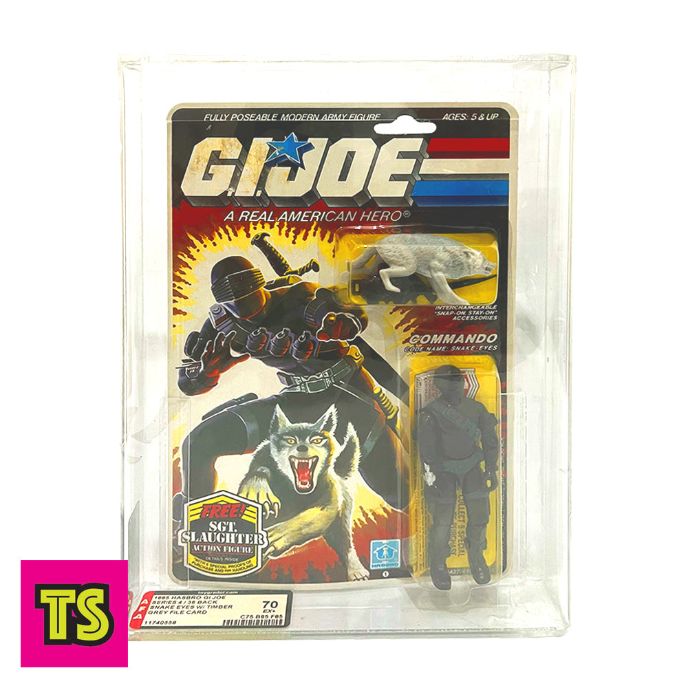 Snake Eyes (v2) Commando AFA 70, GI Joe ARAH by Hasbro 1986 | ToySack ...