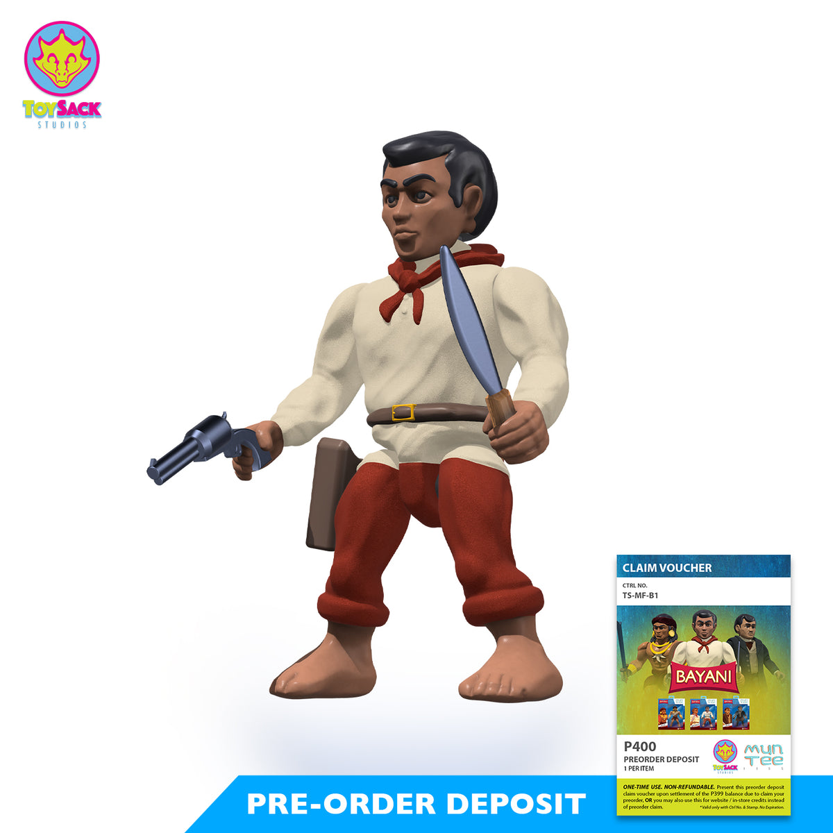 Andres Bonifacio - Pre-Order Deposit Claim Voucher, Bayani 3.5" Scale ...