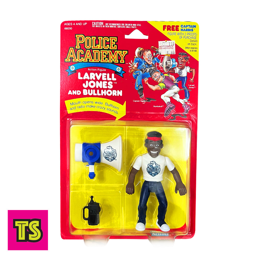 Larvell Jones with Bullhorn, Police Academy Vintage Toys by Kenner 1989 ...