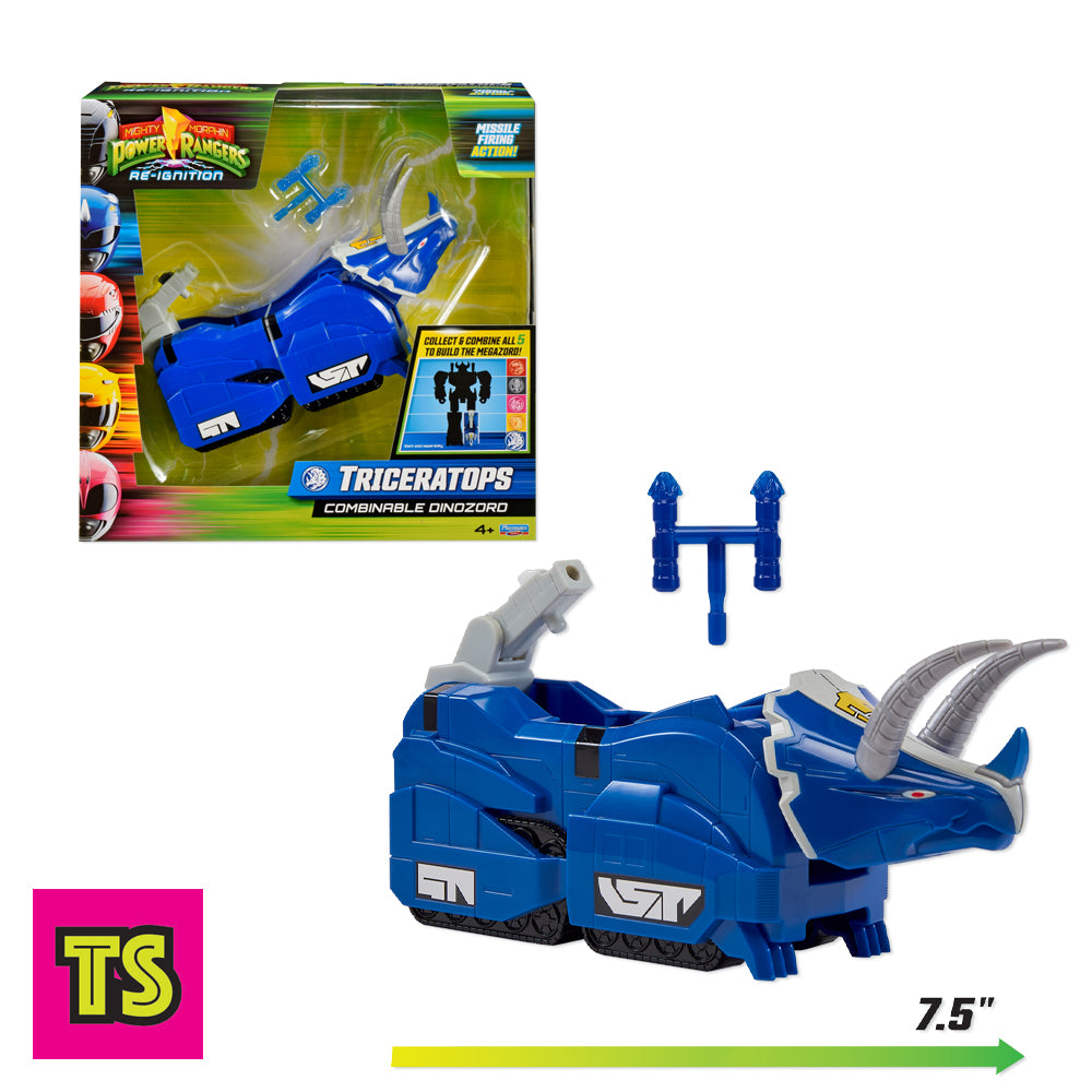 Triceratops Combinable Dinozord Forms 16-Inch Megazord (Advance Order ...