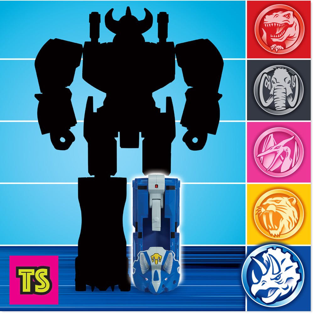 Triceratops Combinable Dinozord Forms 16-Inch Megazord (Advance Order ...