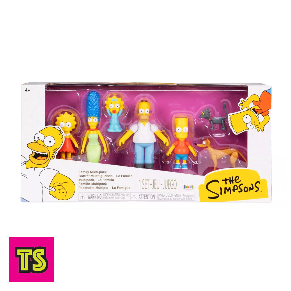 The Simpsons Action Figures Family Multi-Pack 2.5” Figures, Includes ...