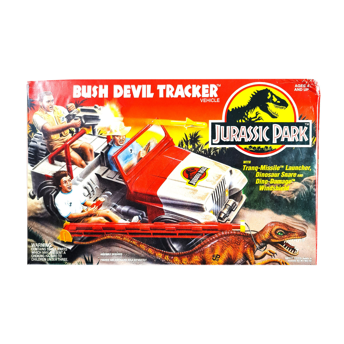 ToySack | Bush Devil Tracker (Mint in Box) Jurassic Park by Kenner 1993 ...