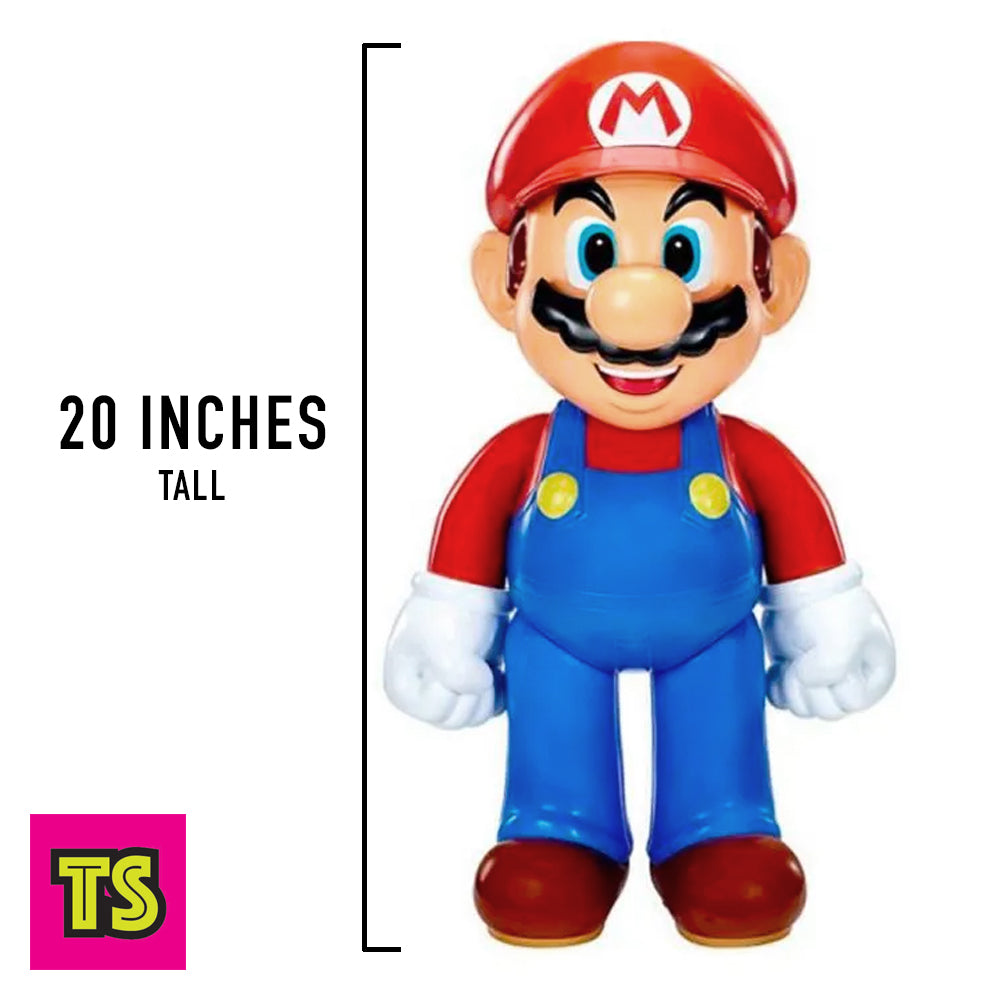 20-In Mario PVC (Articulated Arms & Legs), Super Mario by Jakks Pacific ...