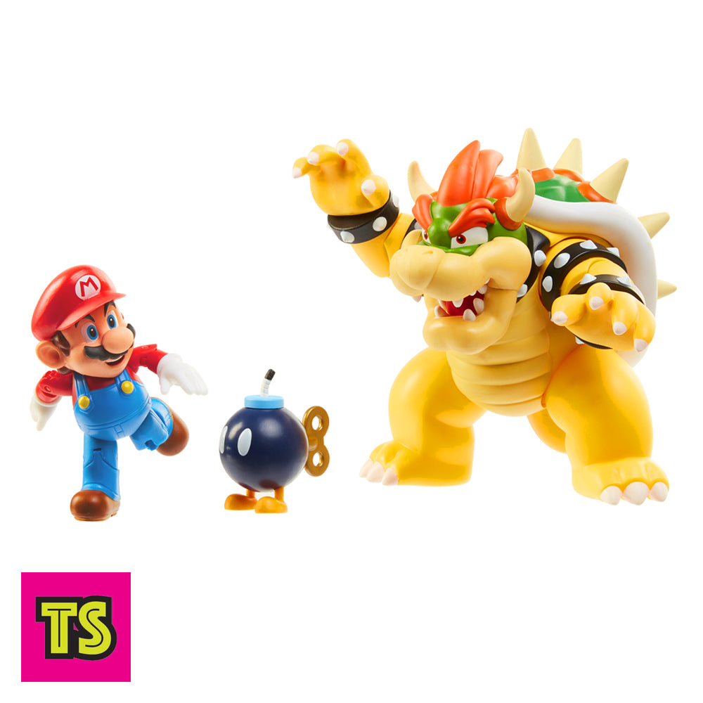 Mario vs Bowzer Diorama Pack, Super Mario by Jakks Pacific 2022 ...