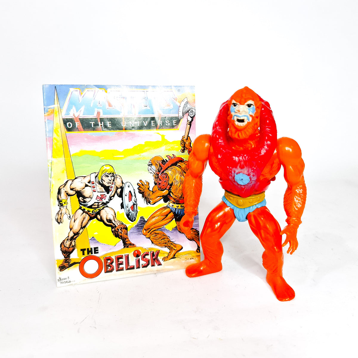 ToySack | Beastman (Figure Only) Red Armor with Comic, MOTU Masters of ...