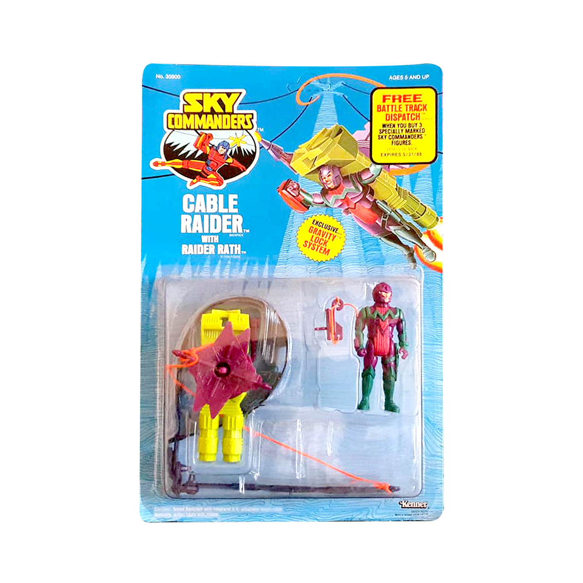 ToySack | Cable Raider with Raider Rath, Sky Commanders by Kenner 1987 ...
