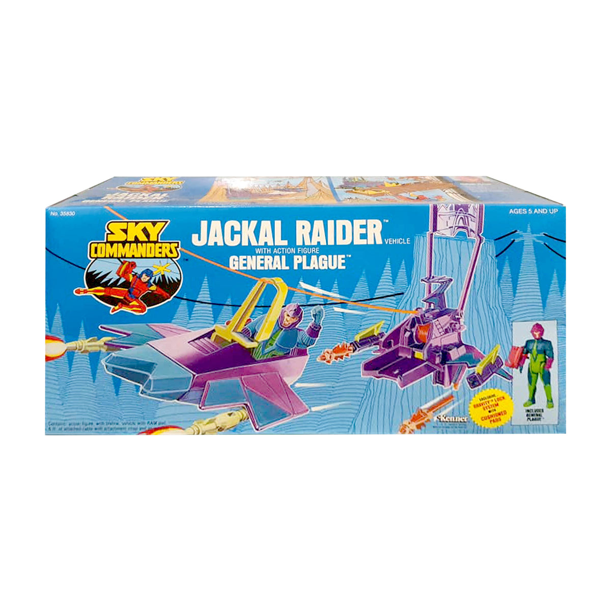 ToySack | Jackal Raider with General Plague, Sky Commanders by Kenner ...