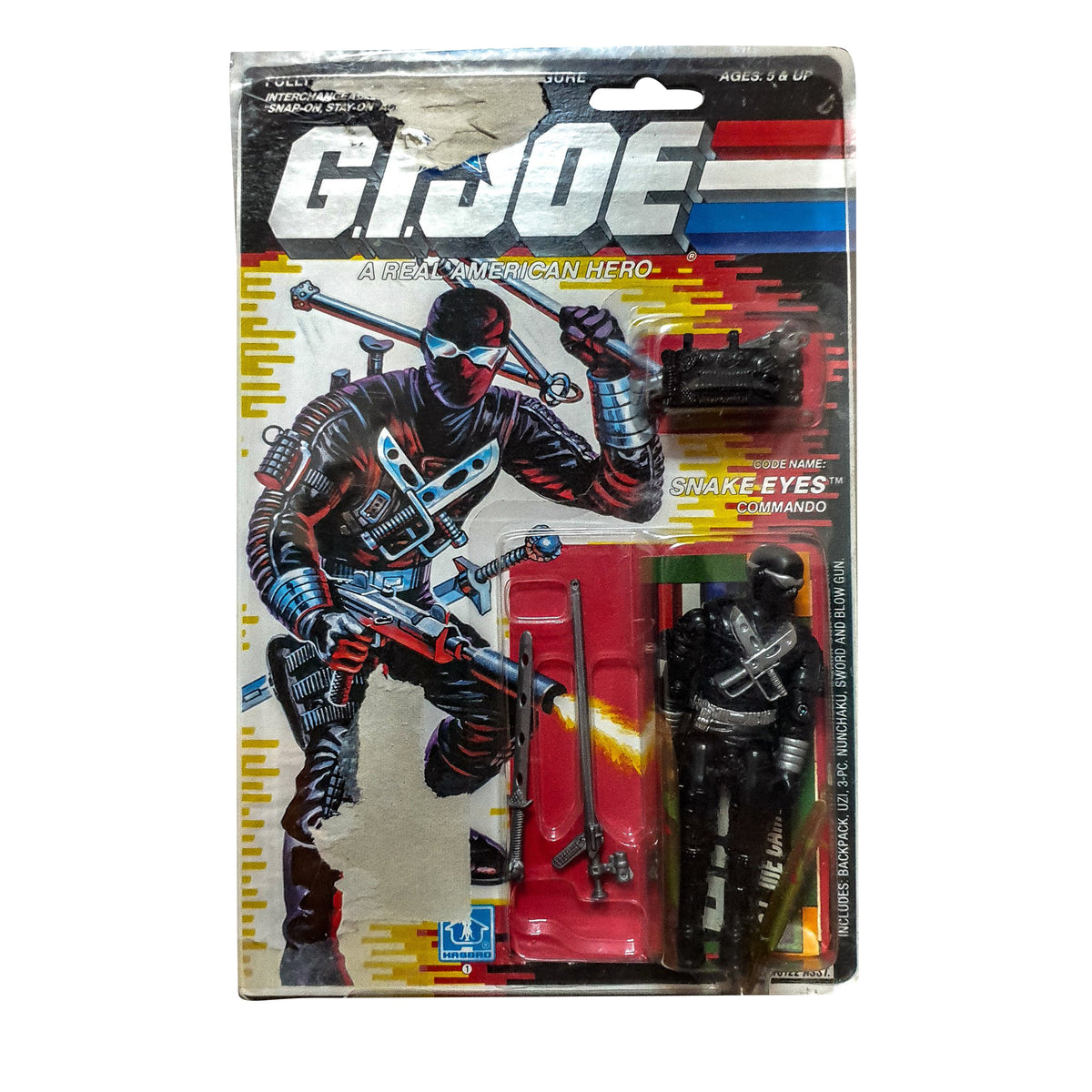 ToySack | GI Joe Snake Eyes Version 3, GI Joe 1989 by Hasbro MoC ...