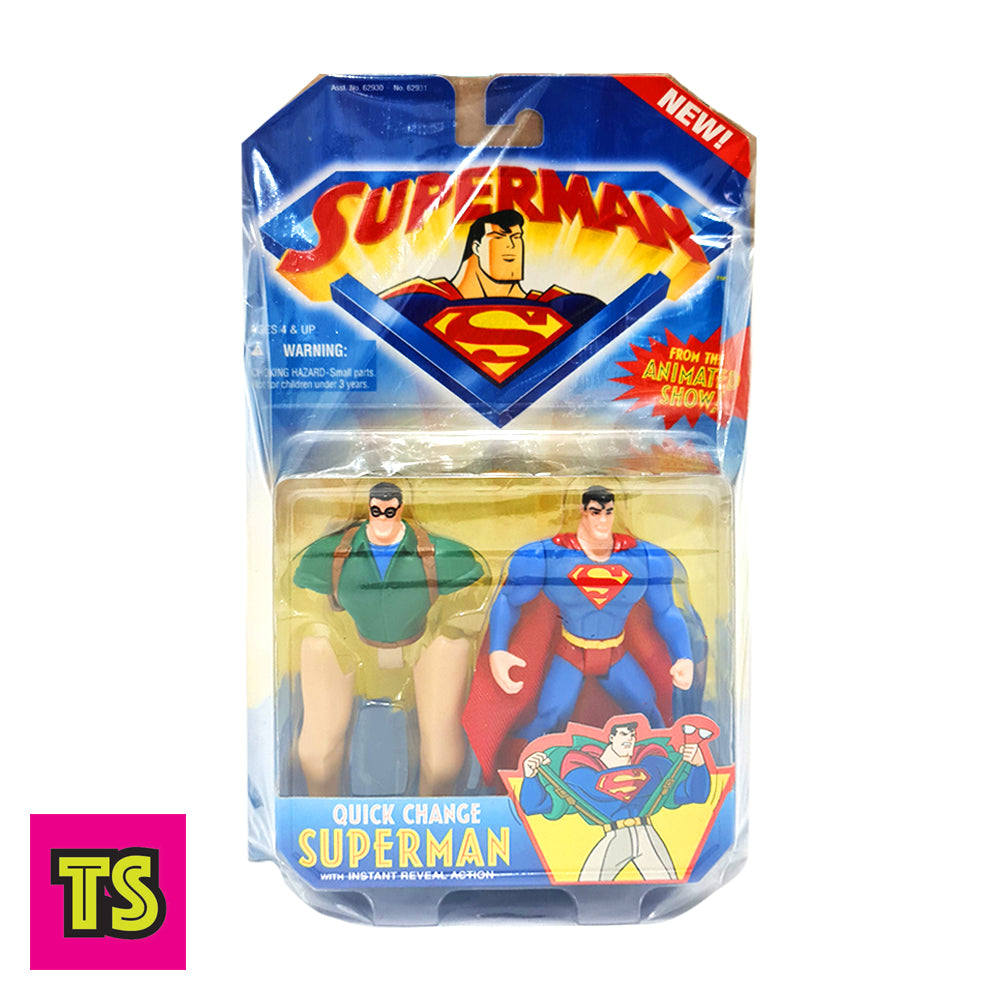 Quick Change Superman, Superman Animated by Kenner 1996 | ToySack ...